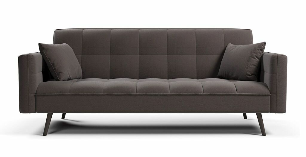 Диван-кровать Порто, 200х83х90 см, велюр A, с высокими ножками, с мягкими подлокотниками