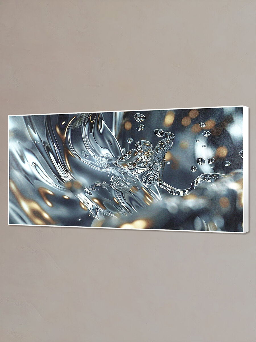 Картина на стену белые тюльпаны настенный декор интерьера