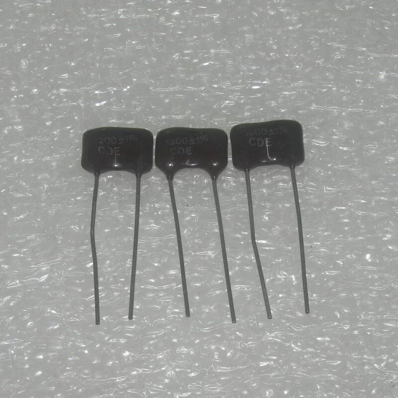 CDE 500V1200PF 1.2nf 122F 1% HF премиум вставной серебряный конденсатор слюды 1pcs цена