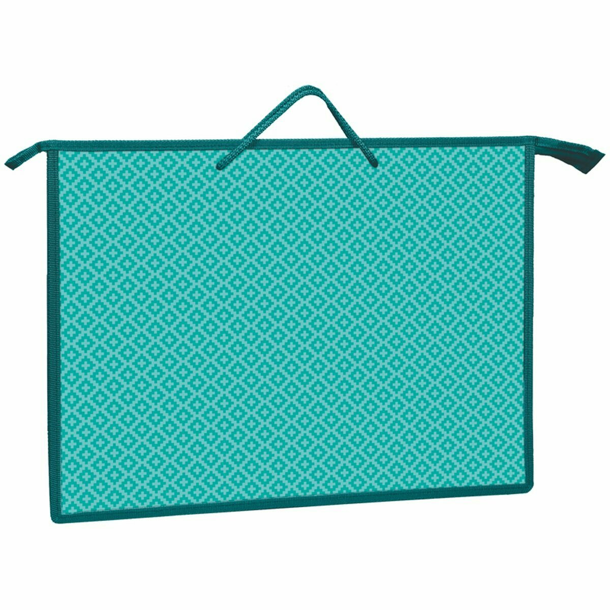 Папка для чертежей и рисунков А3 ArtSpace "Бирюзовый паттерн", пластик, на молнии (ПР-3-20_25640), 18шт.