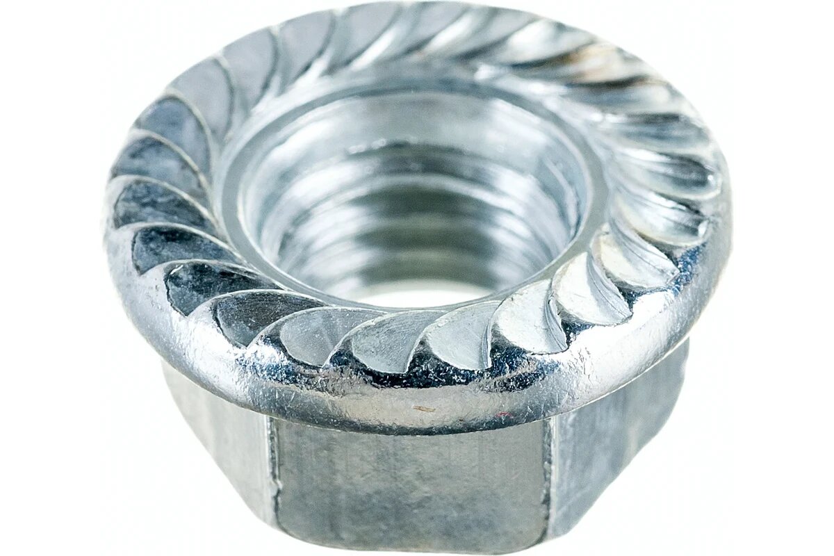 Госкреп гайка с фланцем DIN 6923 M10, 2 шт, метрическая резьба, 6-0037570