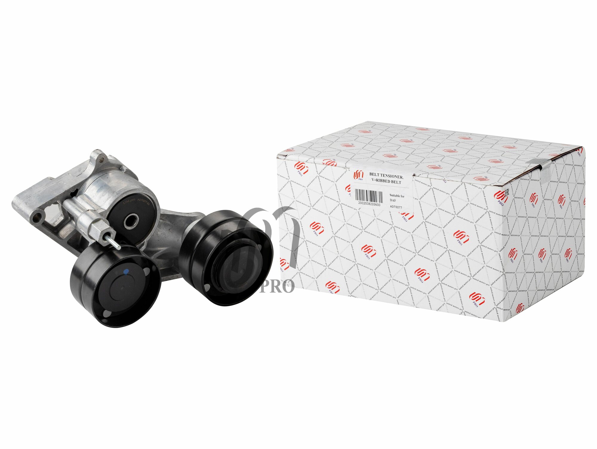 Натяжитель приводного ремня с двумя роликами DAF XF95/105 (1878665/1809098) UM