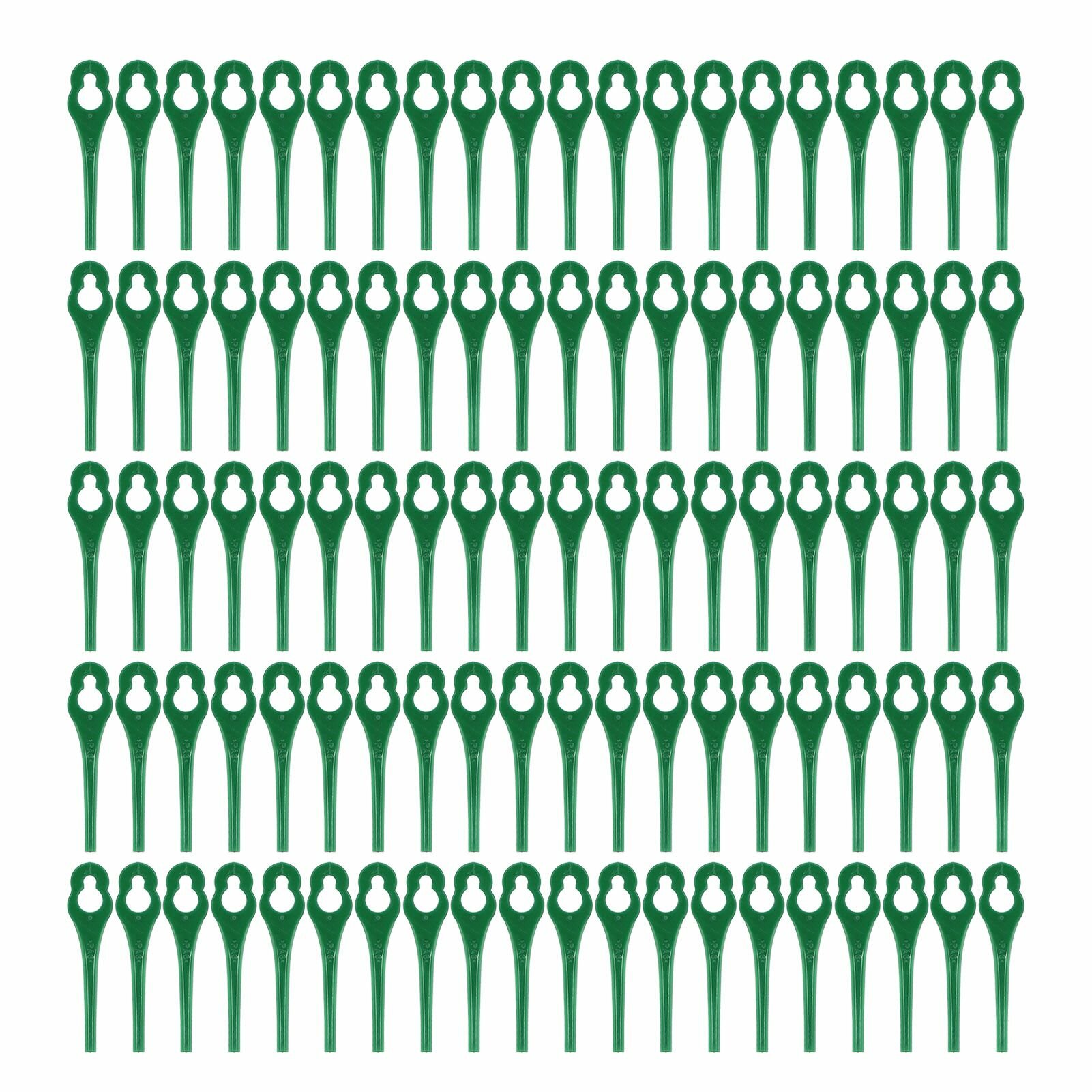 100 шт. пластиковые лезвия для триммера, 85 мм, зеленый, аксессуары для газонокосилки