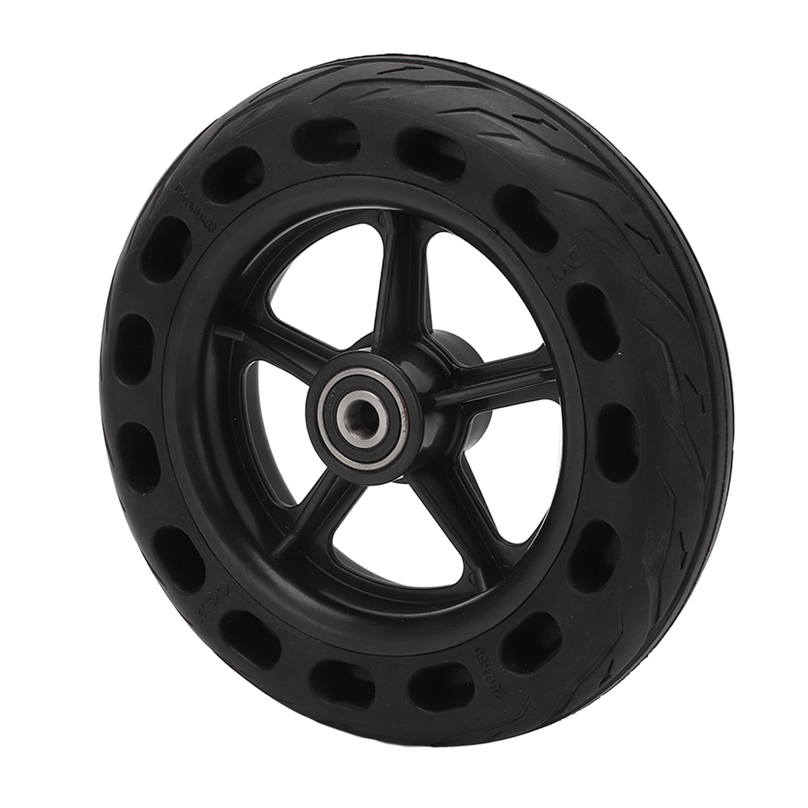 200x50 8-дюймовые шины для электросамоката, взрывозащищенные, противоскользящие, с отверстиями в виде пчелиных ульев, цельнолитые резиновые колеса.