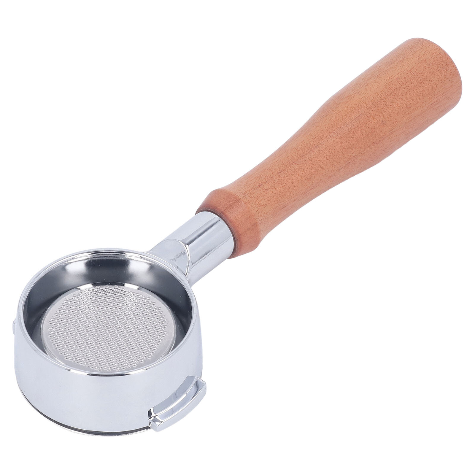 Портфильтр для кофе 58мм алюминиевый с двумя ушками и однослойным экраном для эспрессо