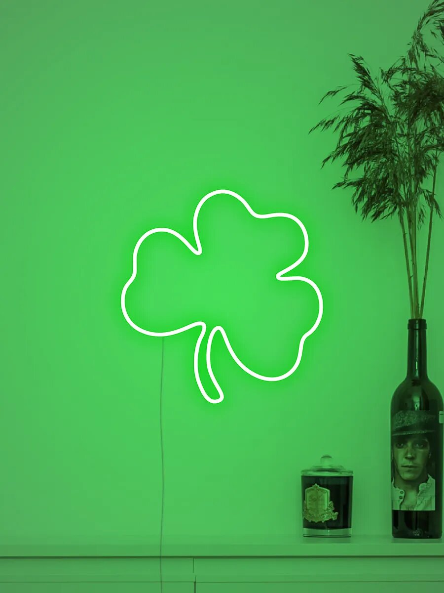"Трилистник" неоновая лампа, светильник