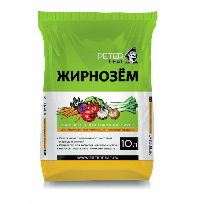 Грунт Универсальный жирнозем 10 л Peter Peat Ж-02-10