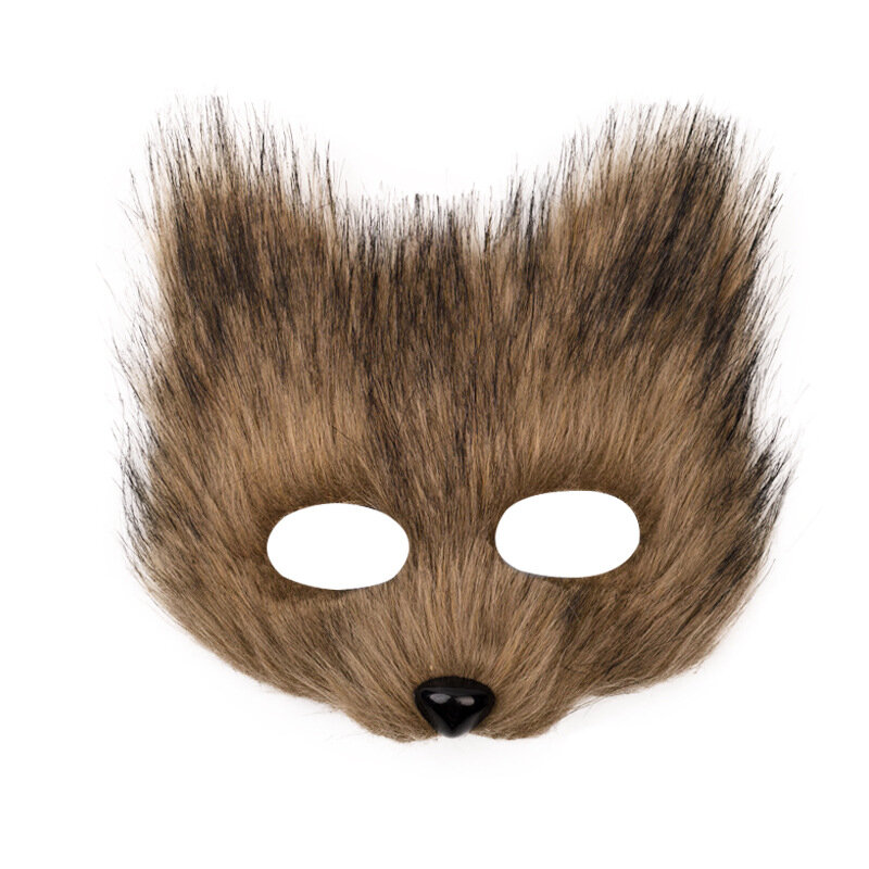 Набор масок "Лиса", имитация плюшевого хвоста, для Хэллоуина