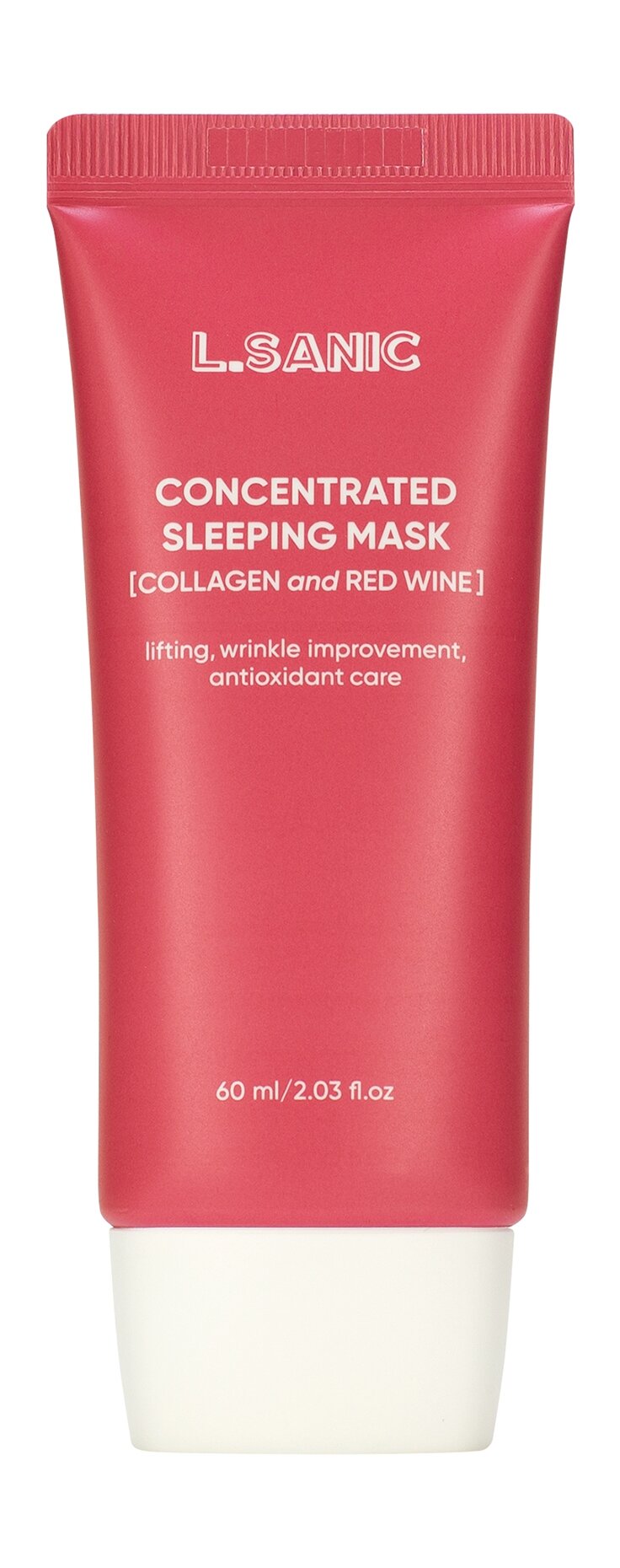 L.SANIC Маска ночная с коллагеном и красным вином концентрированная, 60 мл