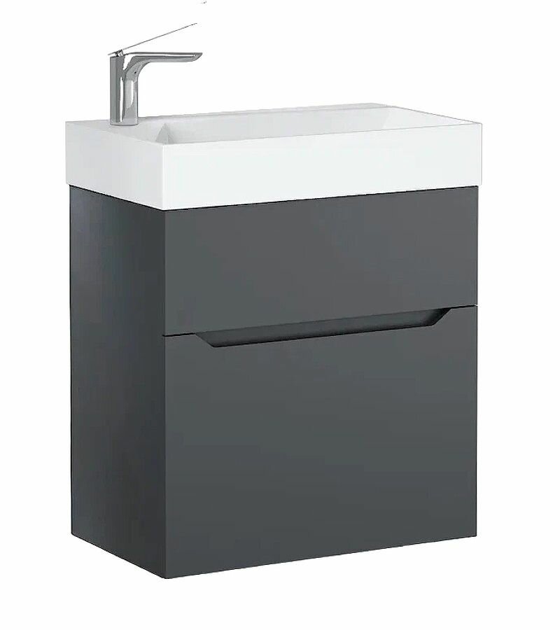 Тумба под раковину Raval "Brik", 65×55,3×31,6, подвесная, с доводчиками