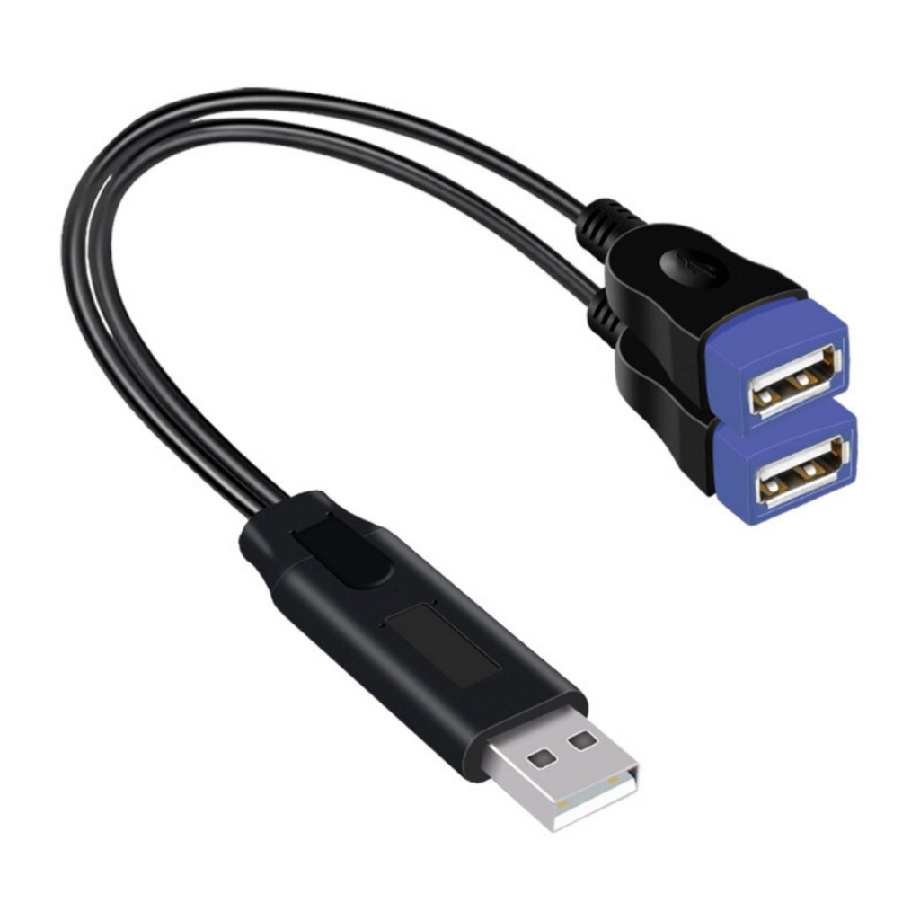 USB-кабель-Разветвитель Двойной USB-переходник для передачи данных и зарядки USB-Удлинитель Зарядное Устройство для Передачи данных