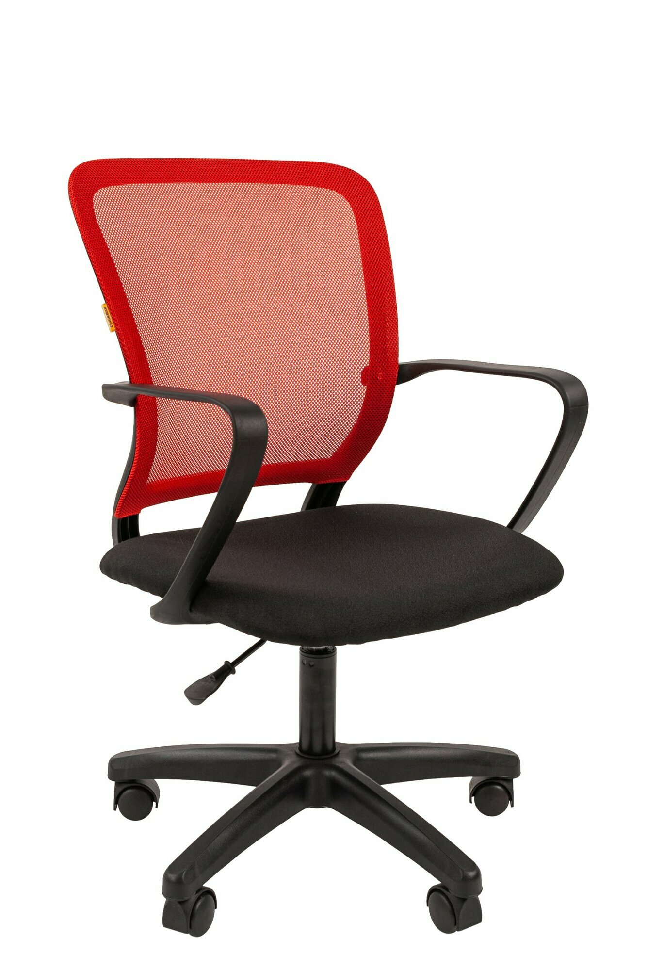 Офисное кресло CHAIRMAN 698 LT, ткань/сетка, красный/черный, с регулировкой высоты