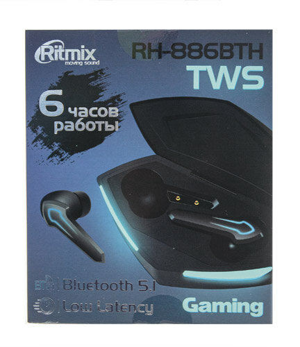 Наушники беспроводные RITMIX RH-886BTH TWS черный