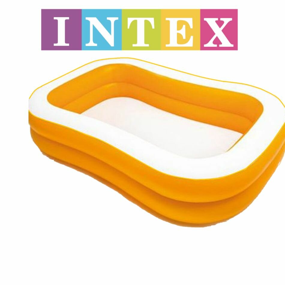 Бассейн Intex детский Мандарин 229х152х48 Оранжевый 229 см / ИНТЕКС-F613