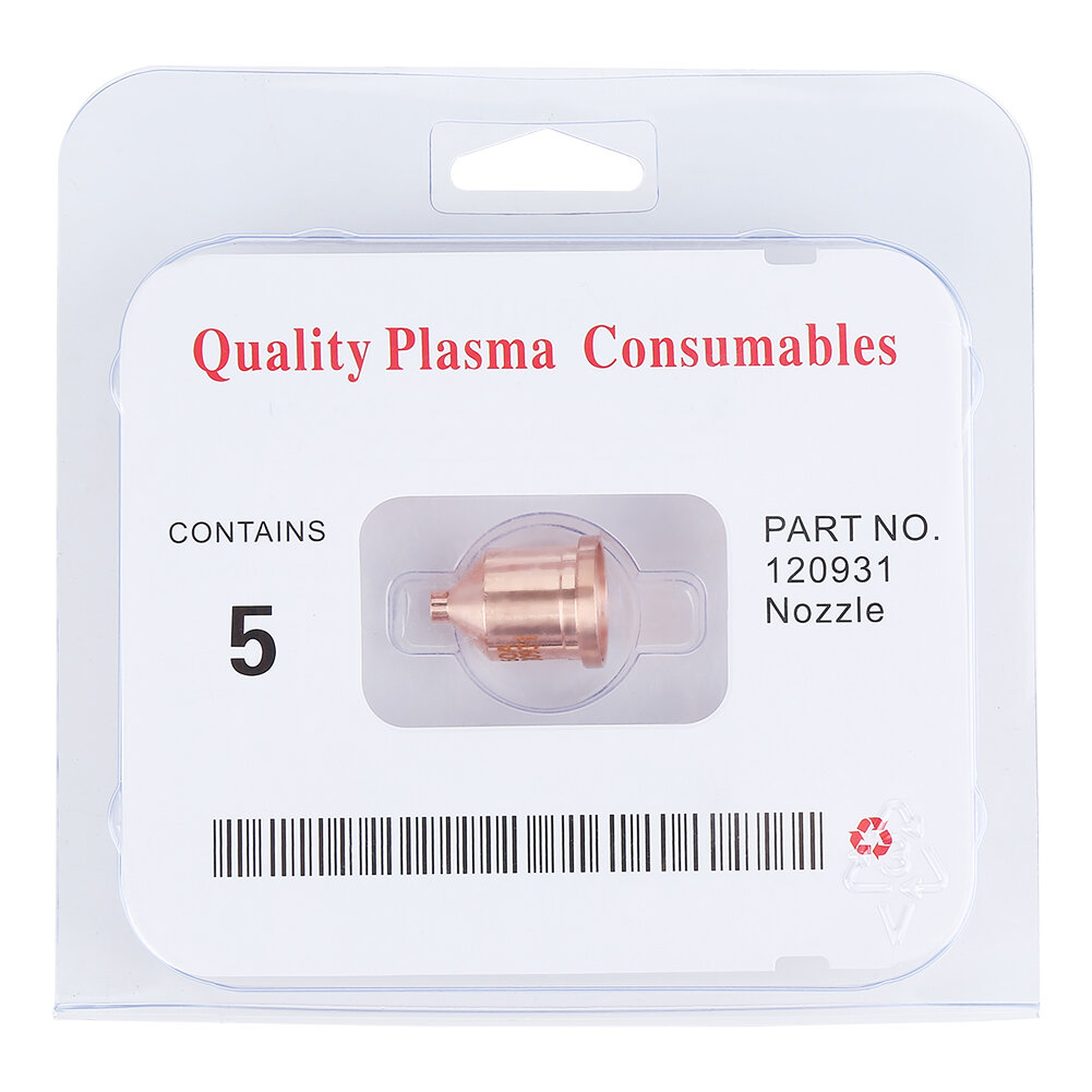 5 шт. насадок для плазменной резки, наконечников горелки, расходные материалы 60A 120931 для режущего станка MAX1250