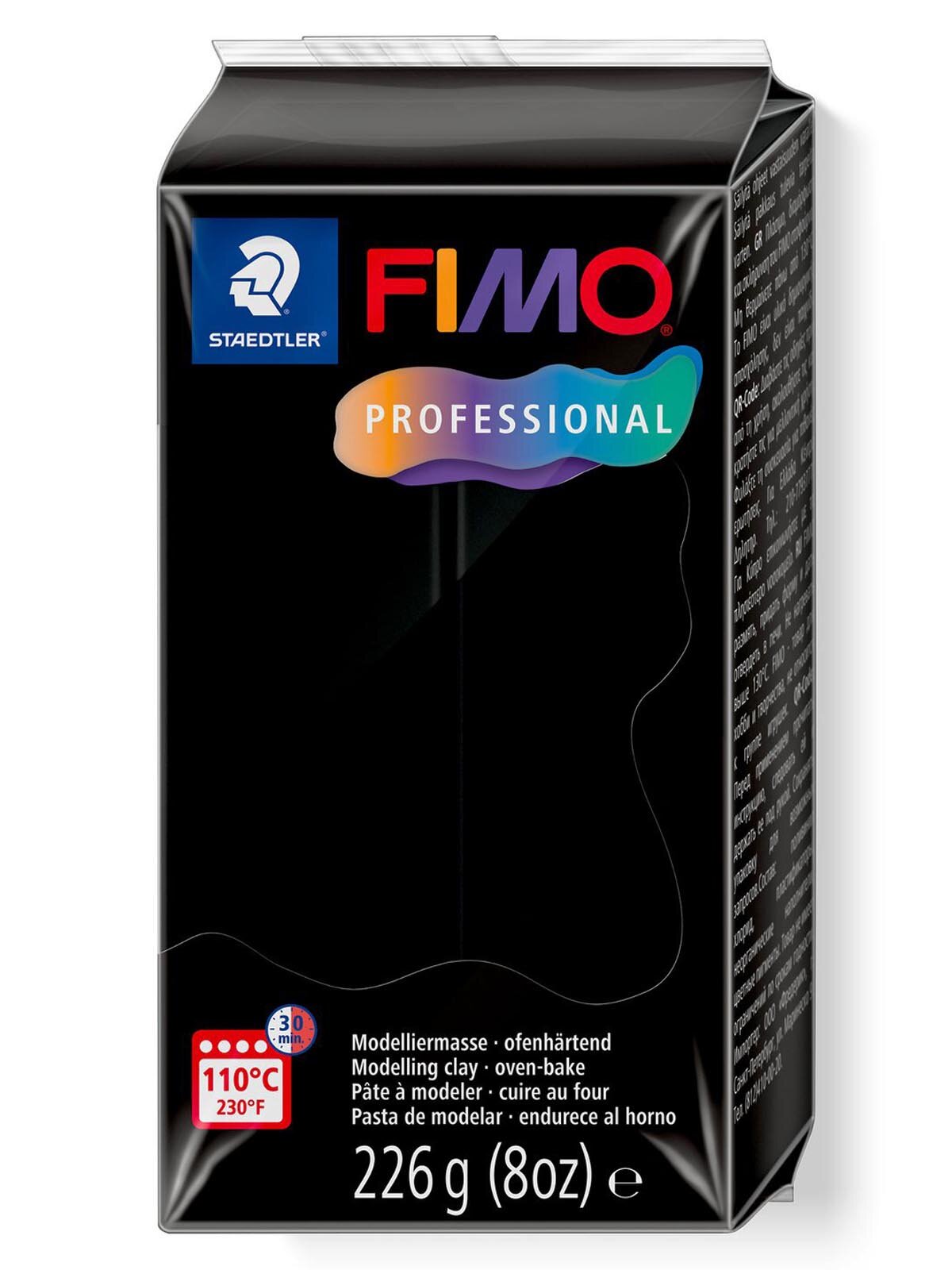 Полимерная глина Fimo Professional 8042-9 черный (black) 226 г, цена за 1 шт.