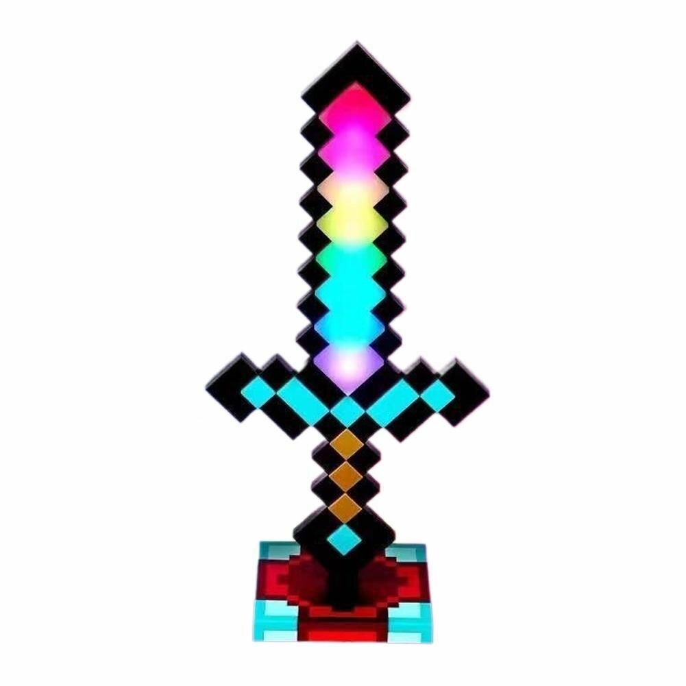Ночник-меч из Minecraft в стиле светового, меняет цвета, игрушка для мальчиков