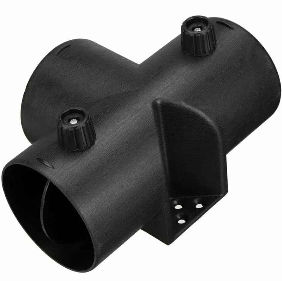 Тройник гофры воздушной с заслонками T-образный 60/60/60мм для автономного дизельного воздушного отопителя