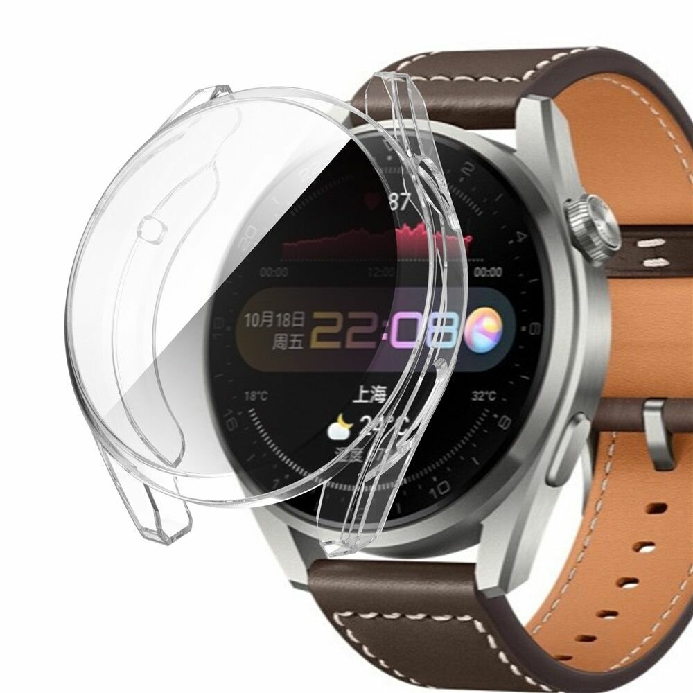 Силиконовый защитный чехол бампер для Huawei Watch 3 Pro 48mm с противоударными свойствами