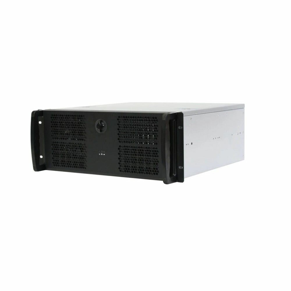 Procase Корпус EB445 - B - 0 Корпус 4U Rack server case, черный, дверца, без блока питания, глубина 450мм, MB 12"x9.6"