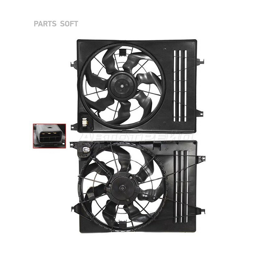 Диффузор Hyundai ix35 09-15 / Tucson 09-15 SAT ST-HY14-201-A0 | цена за 1 шт