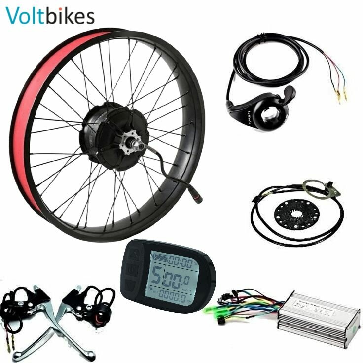 Мотор-колесо для фэтбайка заднее редукторное, 20" 750Вт, KT LCD 5, 175мм, набор (KT-Bafang) кассета