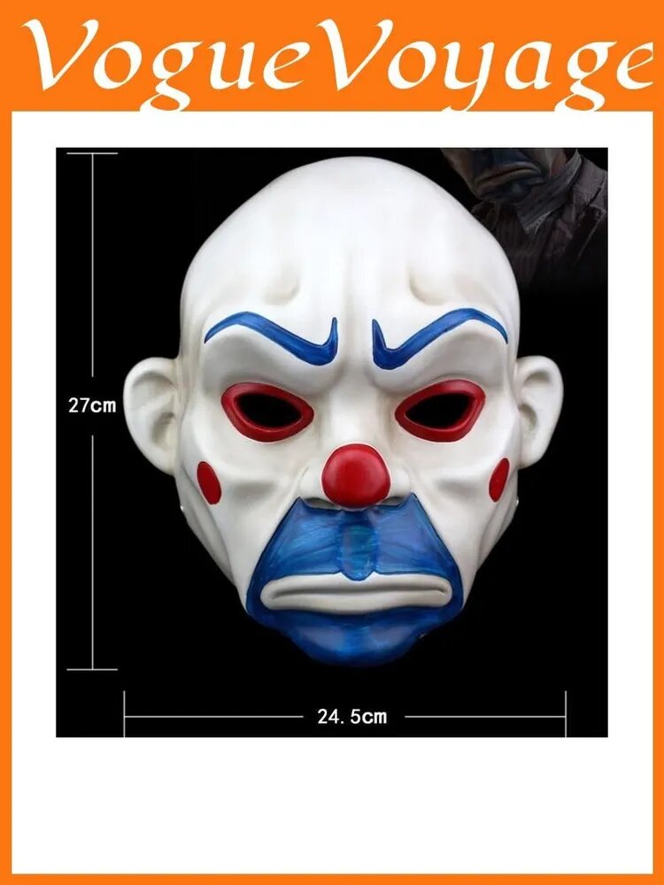 Маска Джокера Темного Рыцаря высокого качества для Хэллоуина и ролевых игр, маска грабителя