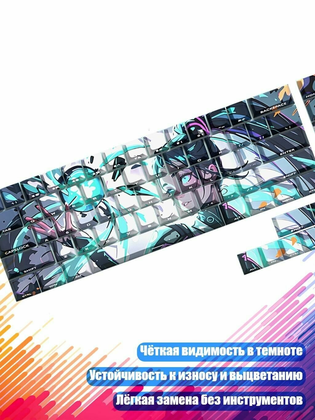Аниме-кейкапы для механических клавиатур