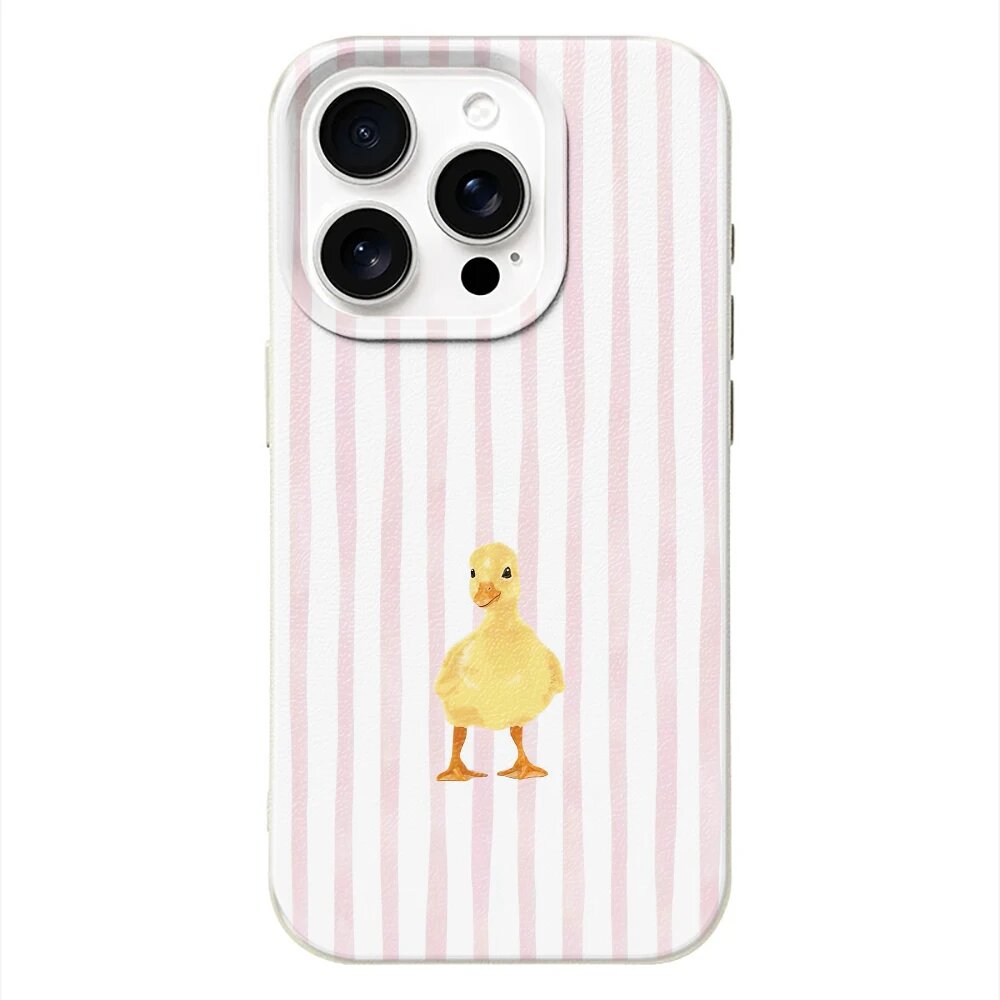 Милый силиконовый чехол с уткой и сердечками для iPhone 15, 13, 12, 11, 16E White4, For iphone 14