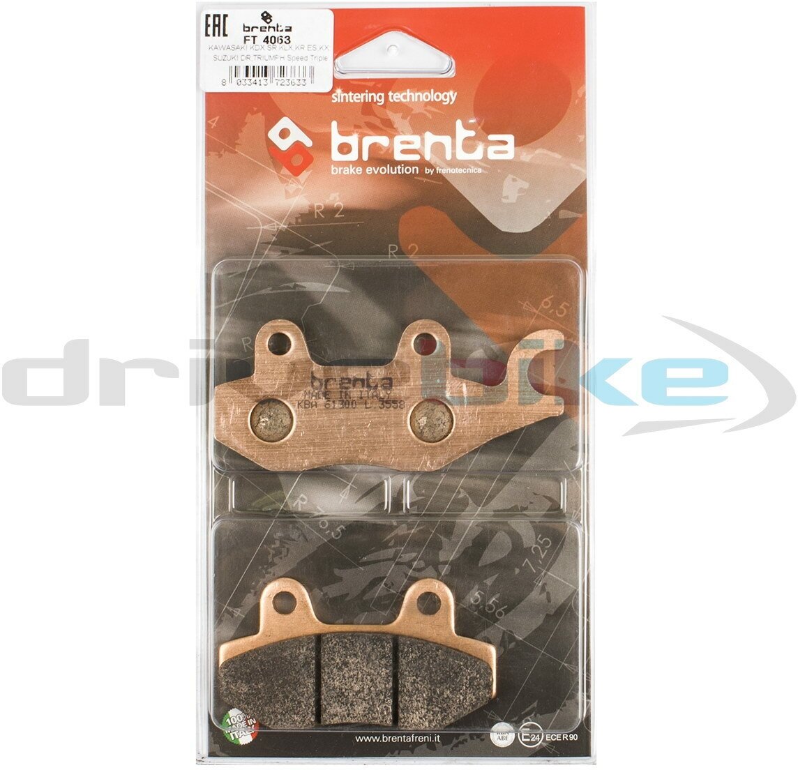 BRENTA Тормозные колодки FT 4063 Sintered