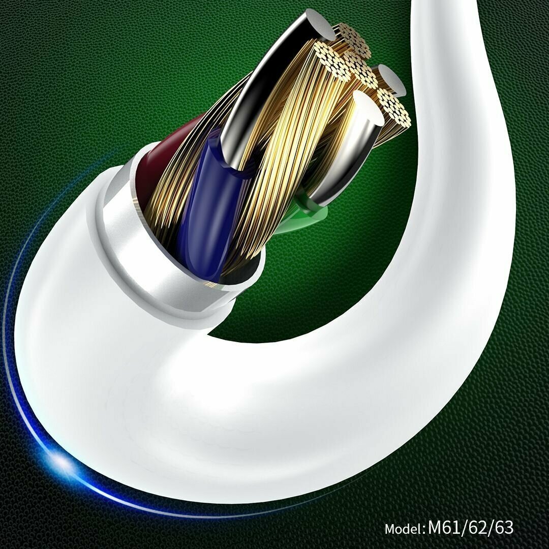 Кабель USB-lighting, 1.0м, 6A, Sendem M62 — фото 1