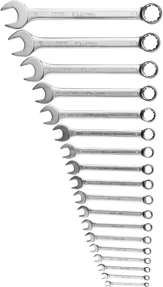 Набор комбинированных гаечных ключей 18 шт, 6 - 32 мм, KRAFTOOL 27079-H18