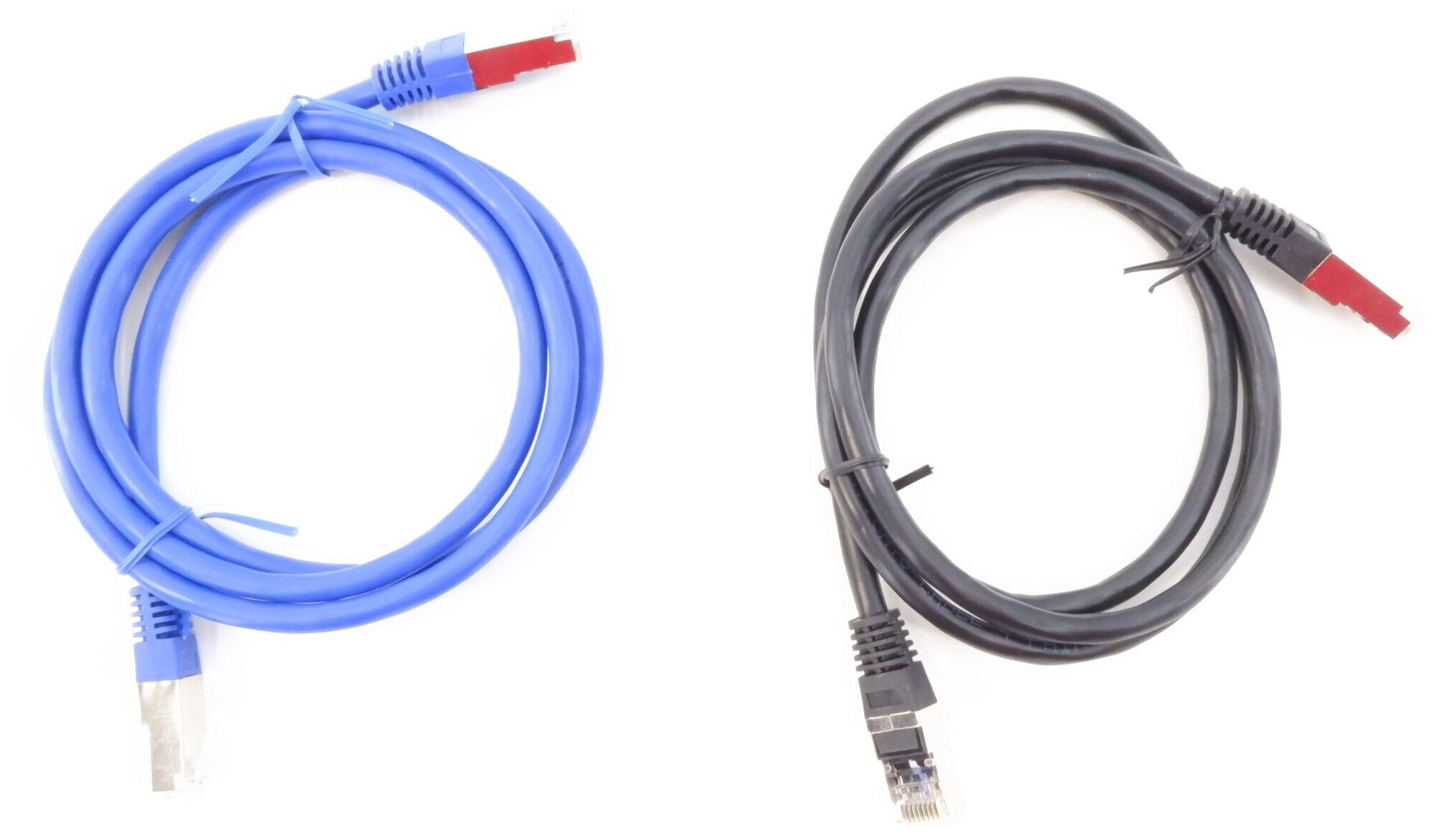 Кабель патч-корд витая пара FTP Сat.6 — 1 метр чёрный экранированный