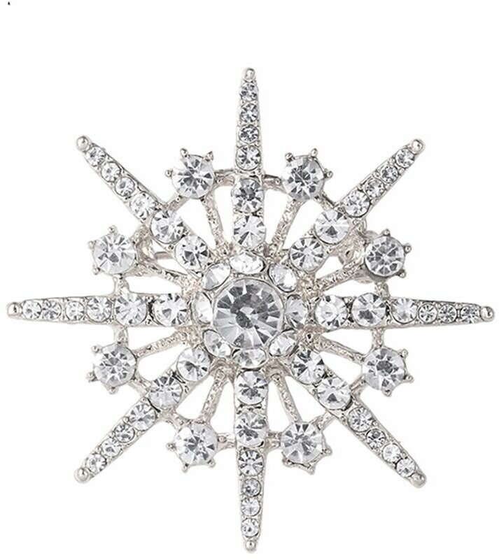 Брошь, стразы