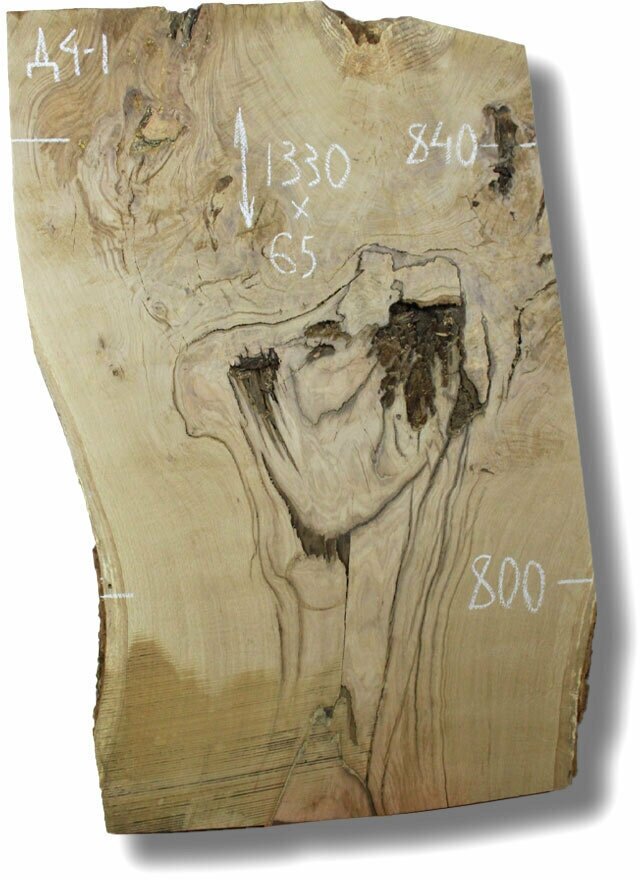 Слэб Дуба / Д4-1 / 60х820х1300мм / Калиброванный