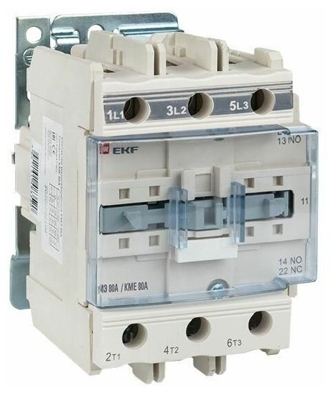 Контактор КМЭ 80А кат. 220В AC 1НО+1НЗ EKF ctr-s-80-220