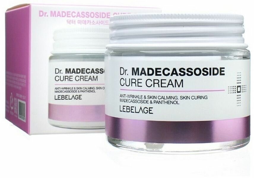 Антивозрастной крем Lebelage успокаивающий для лица с мадекассосидом Dr. Madecassoside Cure Cream, 70 мл