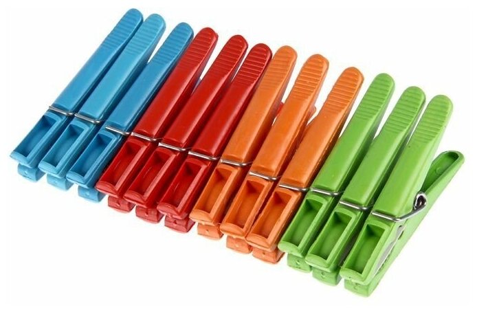 Набор прищепок бельевых Пингвин , 8 см, 12 шт.