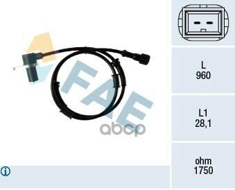 Датчик ABS FAE арт. 78350