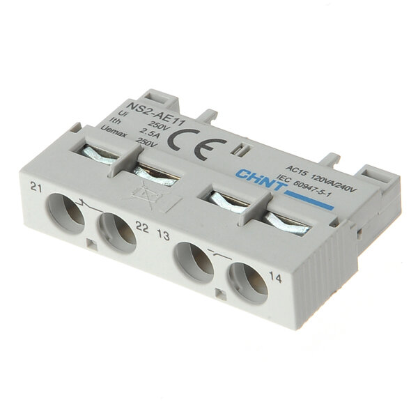 Контакт CHINT 495967 / 495968 NS2-AE11 дополнительный фронтальный 1з+1р (4 шт. в наборе)
