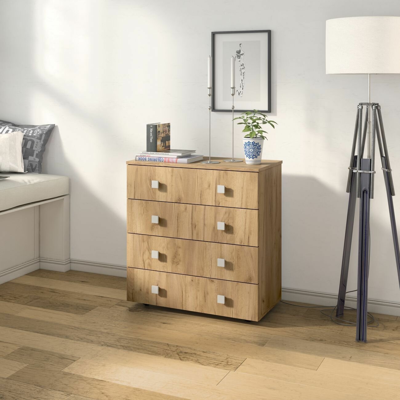 Комод Лофт-4 77х39х80см