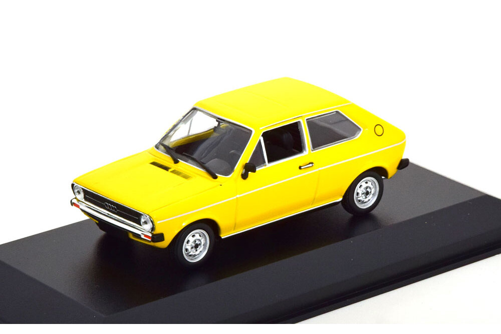 Модель коллекционная MAXICHAMPS Audi a 50 1975 yellow / ауди а желтый