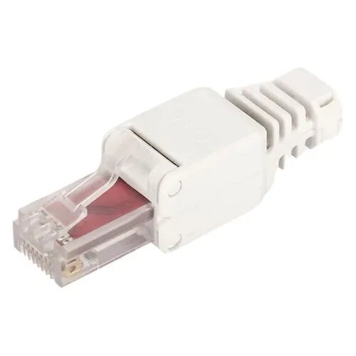 Коннектор Lanmaster LAN-TMP-S6A полев. RJ45 кат.6A STP бел.