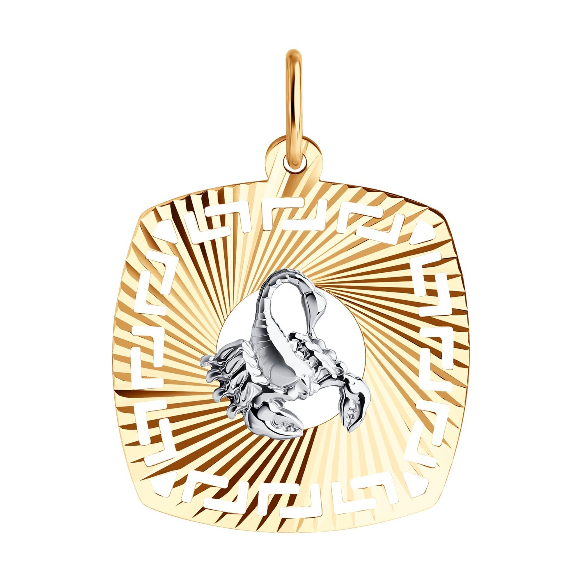 Подвеска, красное золото, 585 проба