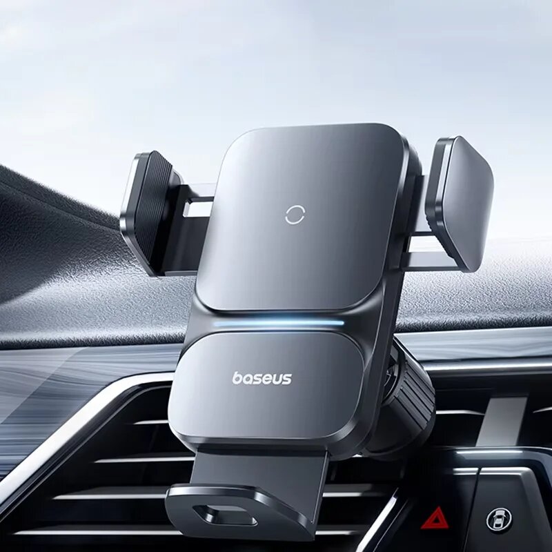 Автомобильный держатель для телефона Baseus, инфракрасное беспроводное зарядное устройство QI 15 Вт для iPhone, Xiaomi, Redmi, POCO, Samsung, автомобильное крепление, быстрая зарядка, легкое управление