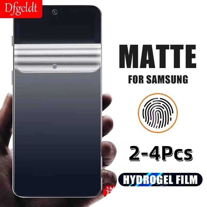2-4 шт. силиконовая матовая гидрогелевая пленка для Samsung Galaxy S25 S24 2Piece, Samsung S24 Ultra
