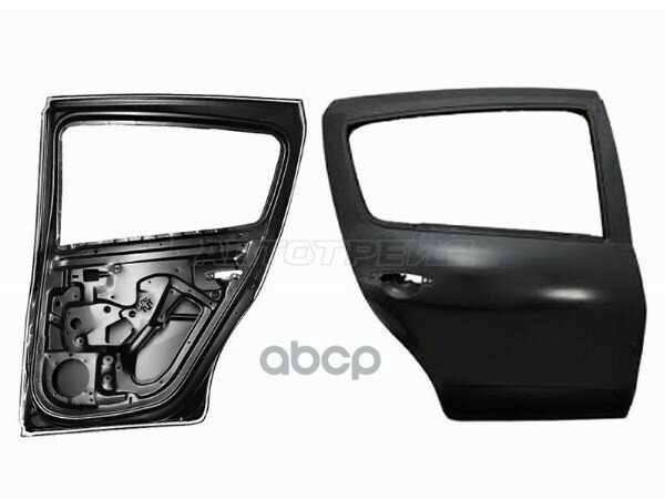 Дверь задняя Renault Sandero 09-14 / Sandero Stepway 10-14 (Справа/ с отверстиями под молдинг) Sat арт. ST-DC31-041-1