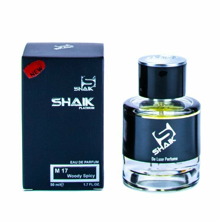 SHAIK Platinum M 17 Парфюмерная вода мужская древесный, пряный аромат Шэйк Шейк, 50 мл