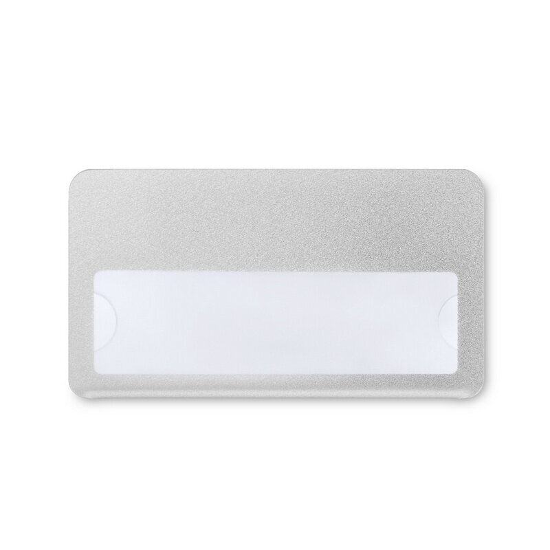 Бейдж КНР с окном для сменной информации магнит, 70х40 мм, с загибушкой, белый