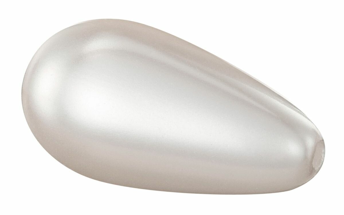 Бусины PRECIOSA Под жемчуг, фигурные, светло-серые, 10х6 мм, 10 шт, Чехия (131-50-011)